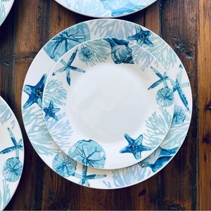 Other | 4 Coastal Royal Norfolk Shore Living Dinner Plates | Poshmark